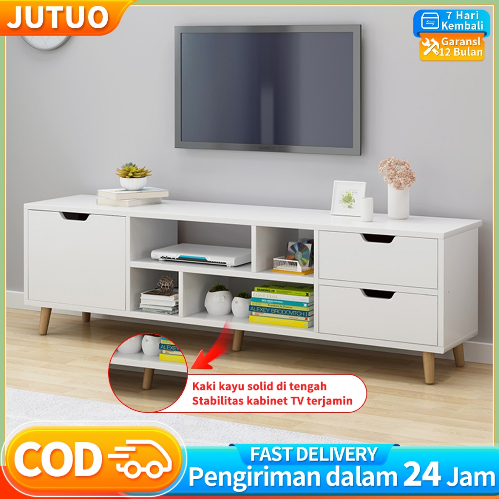 Jual JT Furniture Meja TV Kayu TV Serbaguna Minimalis Jumbo Meja TV ...