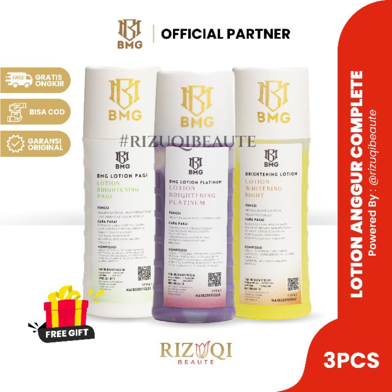 Jual Bmg - Paket BMG LOTION ANGGUR COMPLETE [Putih | Kuning | Ungu ...
