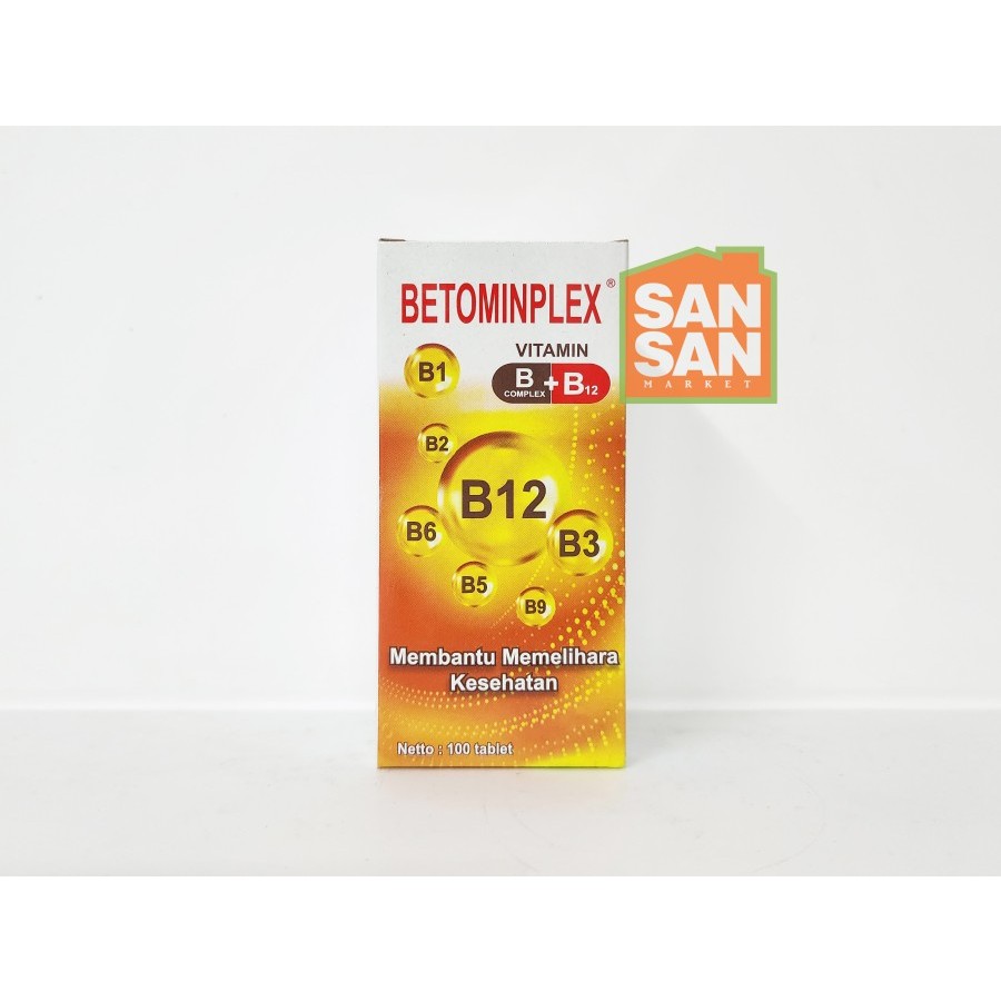 Jual Betominplex Botol isi 100 tablet - suplemen vitamin b kompleks b12 ...