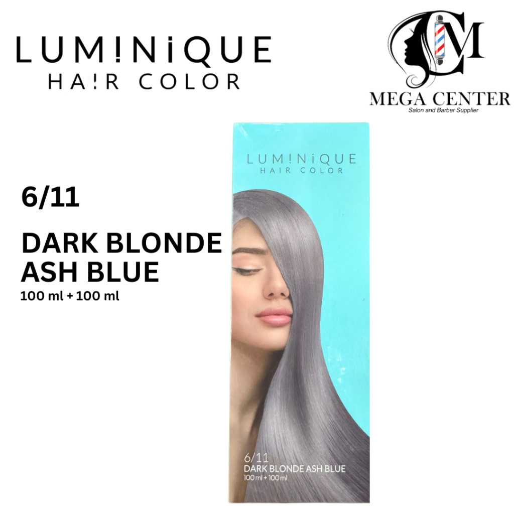 Jual LUMINIQUE Hair Color 100Ml 6/11 dark blonde ash blue | Shopee ...