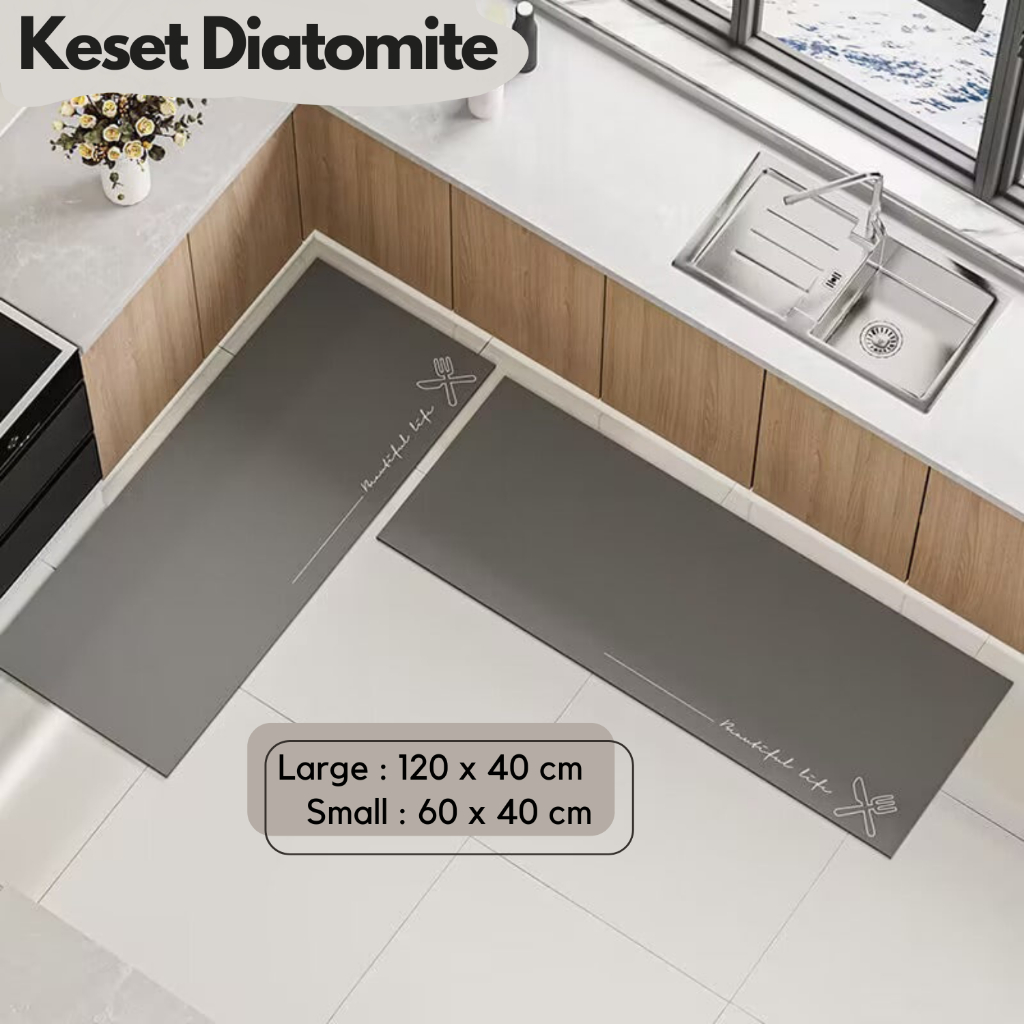 Jual [2PCS] Keset dapur ANTI SLIP - Door Mat Trendy - Keset Alas Kaki ...