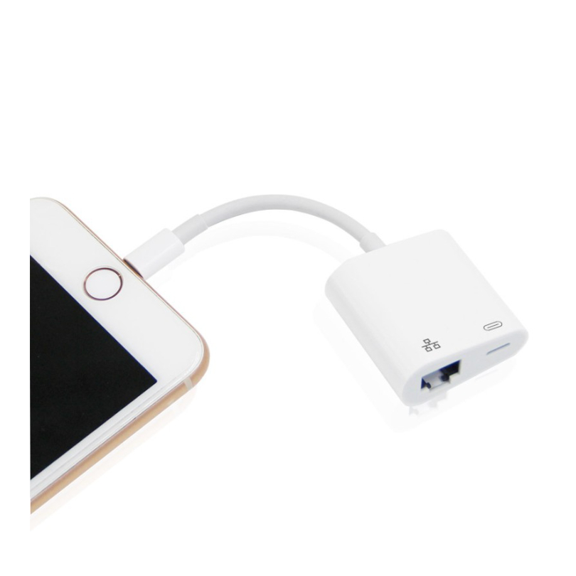 Jual Lightning to LAN Ethernet 1000Mbps RJ45 Adapter Charger | Shopee ...