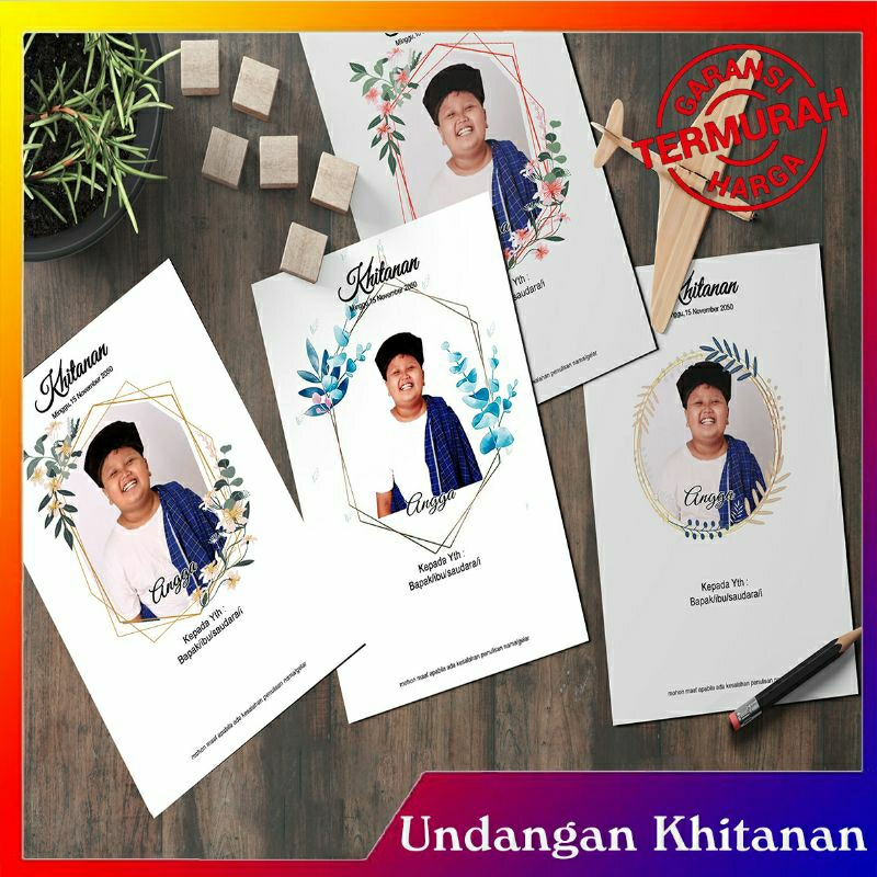 Jual undangan khitanan sunatan murah free foto | Shopee Indonesia