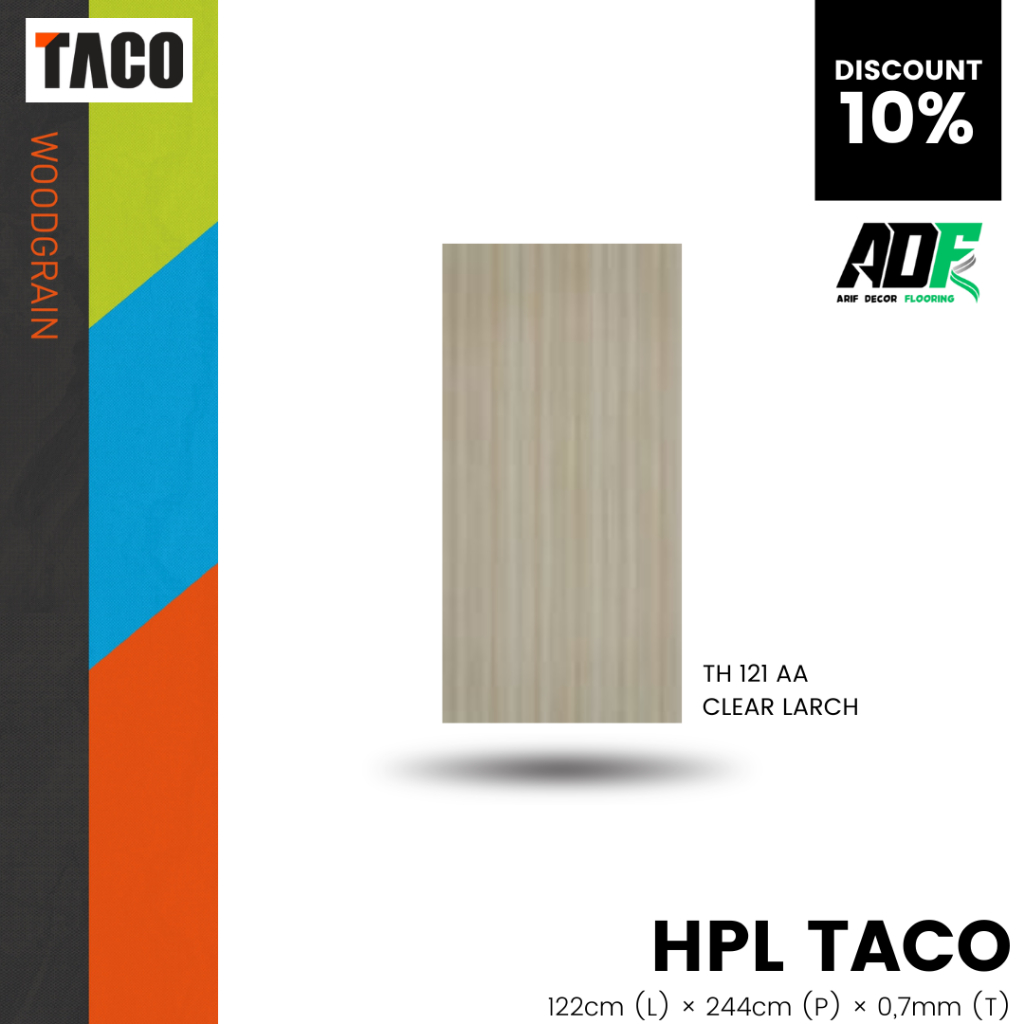 Jual HPL TACO WOODGRAIN Type TH 121 AA Pelapis Kayu Furniture Lemari | Shopee Indonesia