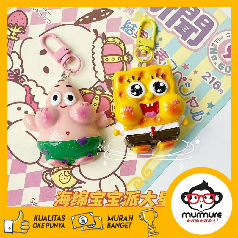 Jual MURMURE I JUMBO GANTUNGAN KUNCI KARAKTER SPONGEBOB/KEYCHAIN RUBBER ...