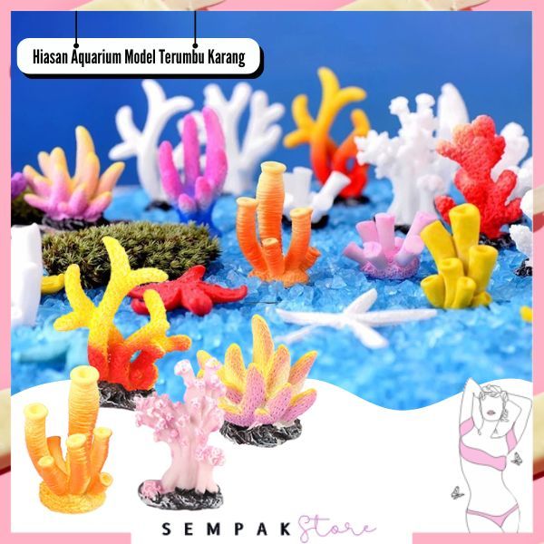 Jual SS Hiasan Aquarium Model Terumbu Karang Artificial Coral Fish Tank ...