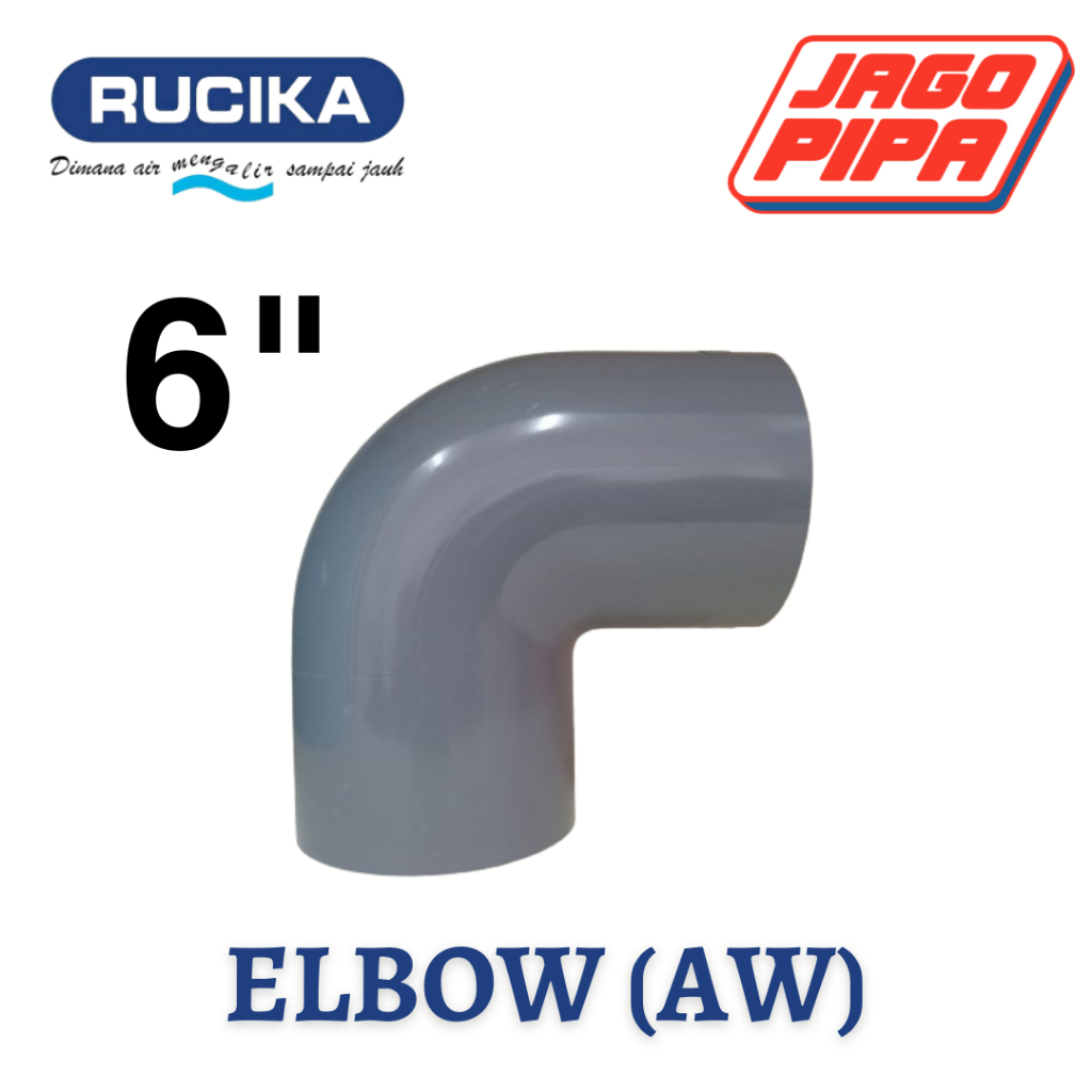 Jual Rucika Elbow AW 6 Inch Knee Knie Keni Siku Fitting PVC 6" | Shopee ...