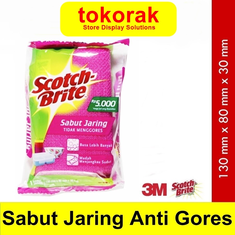 Jual SCOTCH BRITE 3M SABUT JARING CUCI ALAT MAKAN PLASTIK ID T60 ...