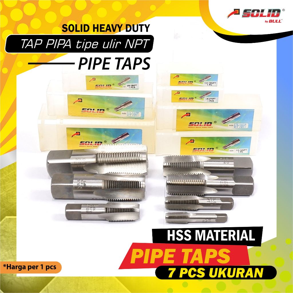 Jual Solid tap pipa pipe tap NPT heavy duty | Shopee Indonesia