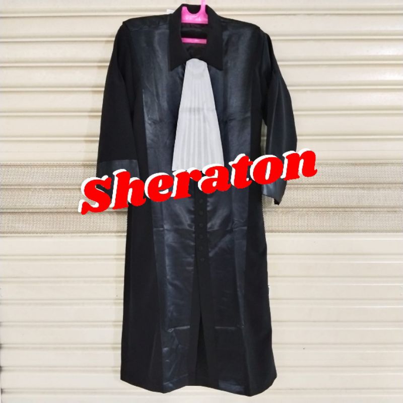 Jual baju toga lawyers toga pengacara toga advokat bahan jet black ...