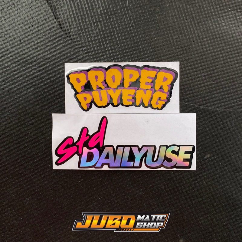 Jual cutting sticker proper puyeng std daily use | Shopee Indonesia