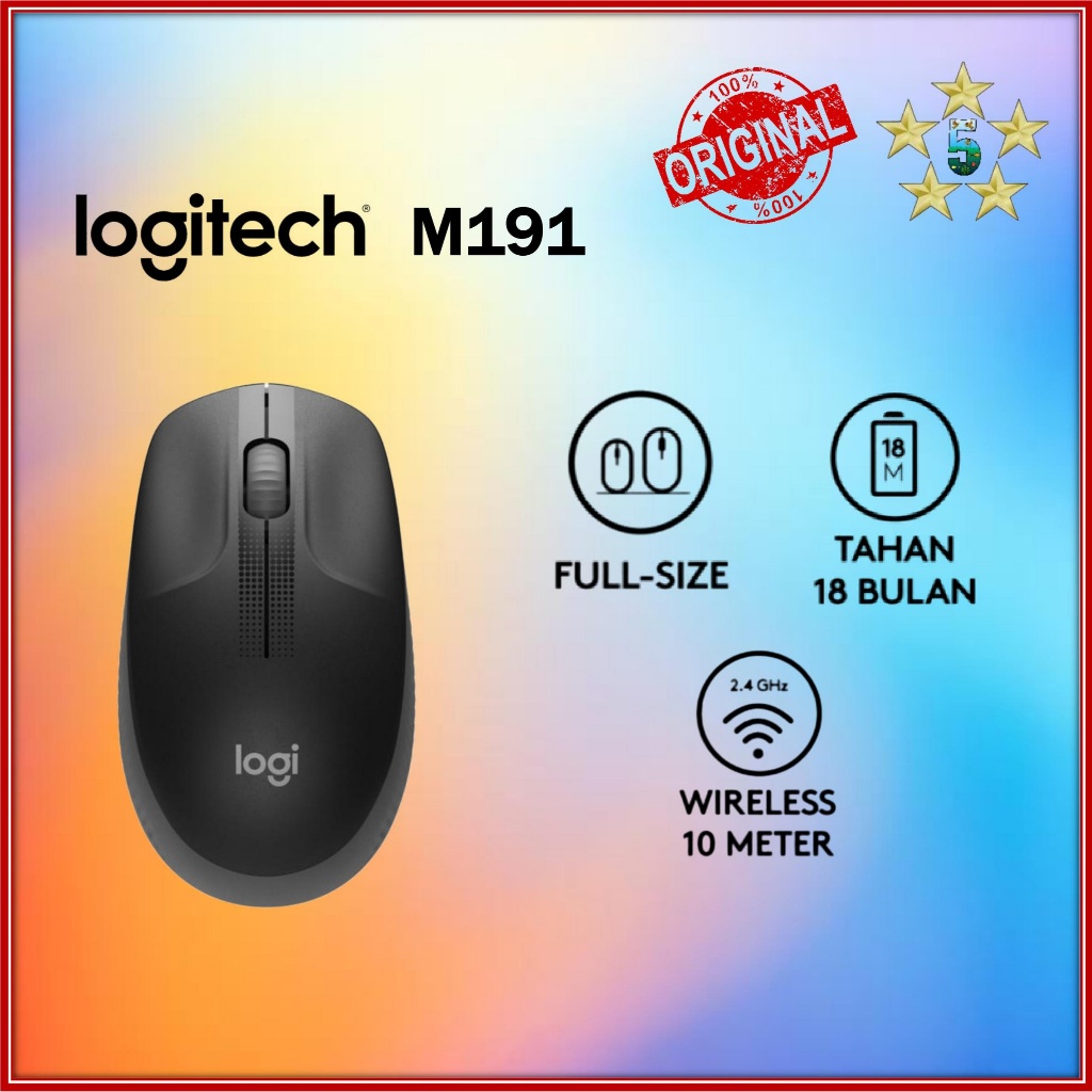 Jual Logitech M191 - Full Size Wireless Mouse | Shopee Indonesia