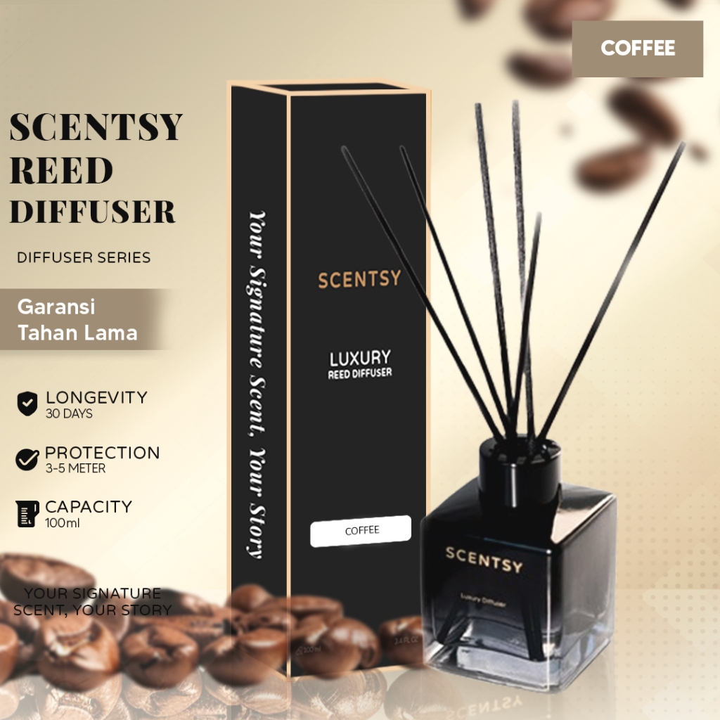 Jual SCENTSY Reed Diffuser KOPI Pengharum Ruangan Aromaterapi Mewah ...