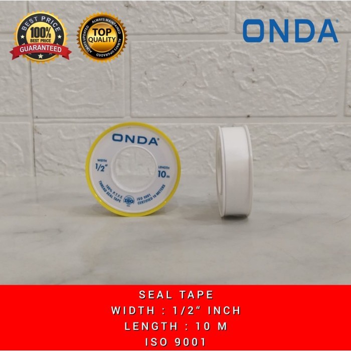 Jual SEALTAPE ONDA SEAL TAPE ONDA 1/2" SILTIP 10 METER ORIGINAL 100% ...