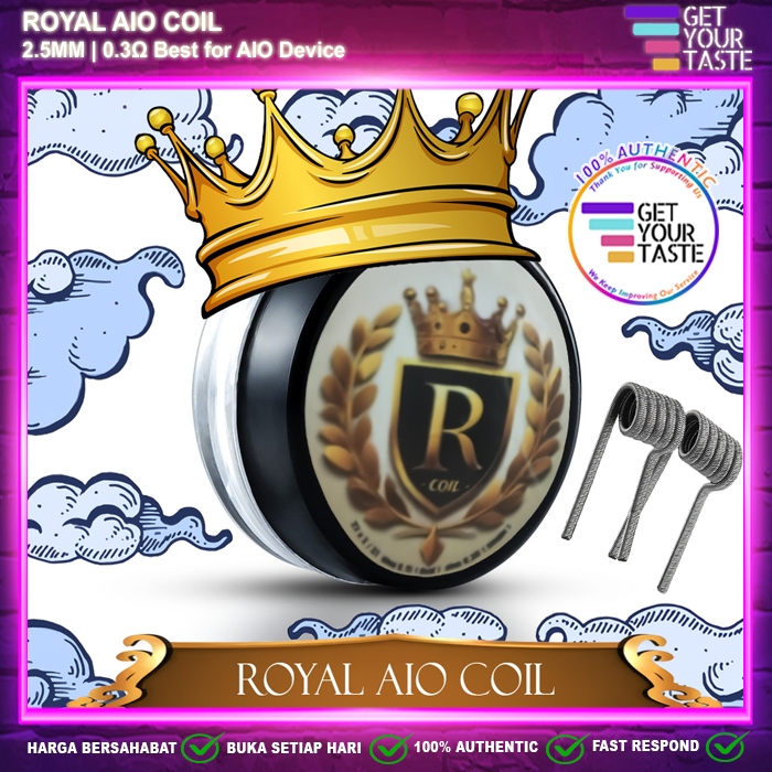 Jual ROYAL AIO Coil 2.5MM 0.3OHM Dual Prebuild Baby Alien Rocket Coils ...