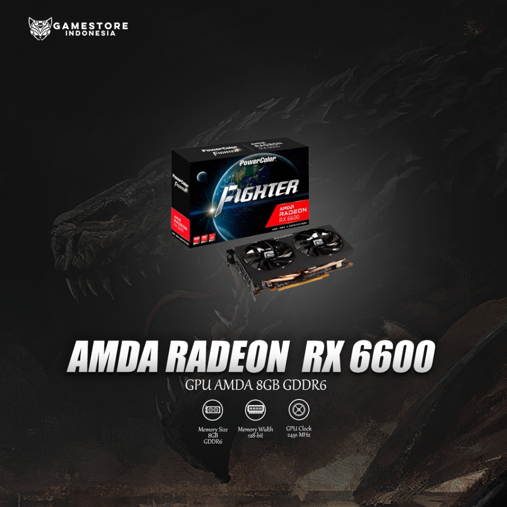 Jual Powercolor Radeon RX 6600 8GB GDDR6 128-bit | Shopee Indonesia
