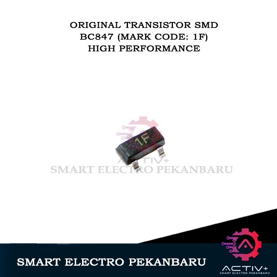 Jual ORIGINAL SMD BC847 (MARK CODE: 1F) SOT-23 TRANSISTOR SMT 1F BC847 ...