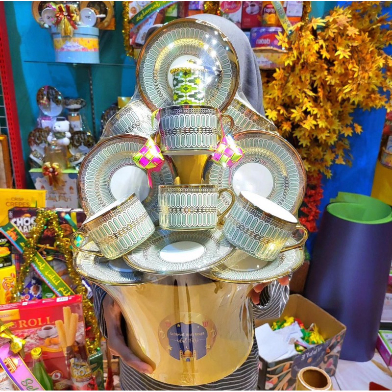 Jual Parcel Hampers Idul Fitri Lebaran tea set pecah belah | Shopee ...