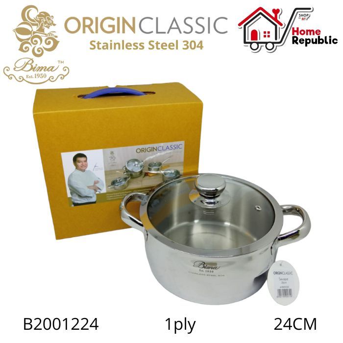 Jual PANCI BIMA ORIGIN CLASSIC SAUCEPOT 24cm B2001224 Sus304 1PLY ...