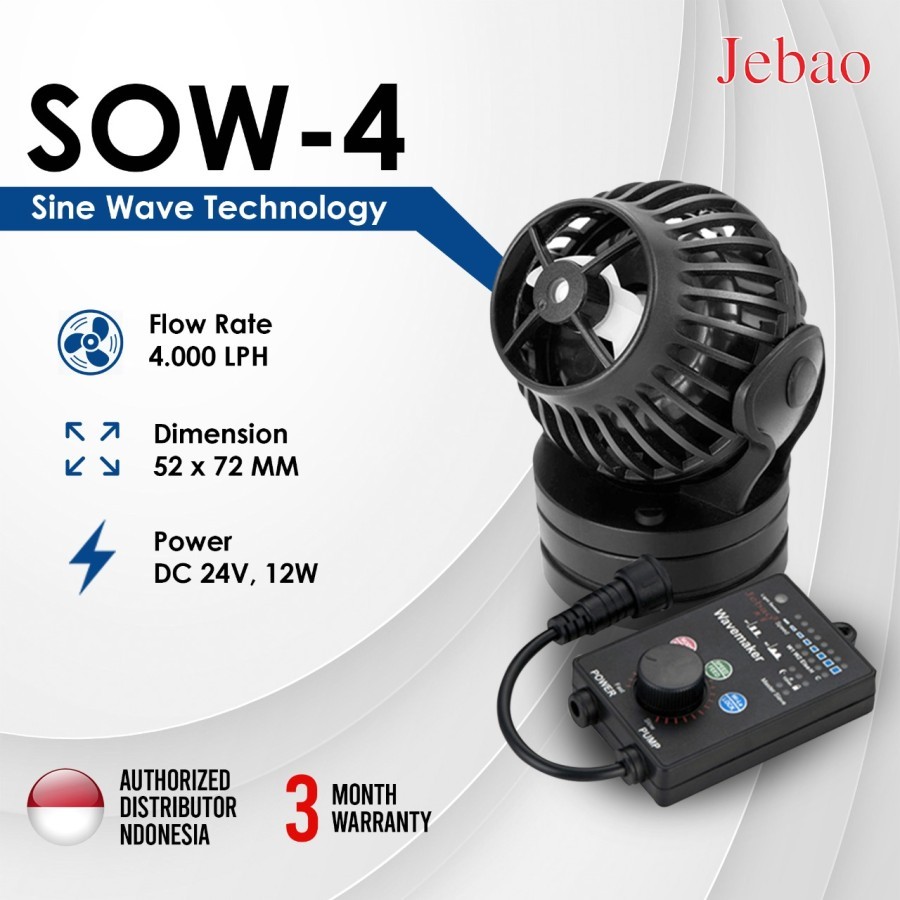 Jual Jebao sow 4 (sinewave wavemaker 4,000 lph) | Shopee Indonesia