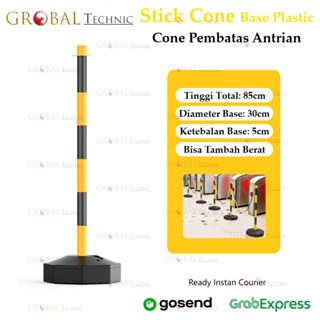 Jual Stick Cone Base Plastik 85CM / Safety Traffic Plastic Barrier ...