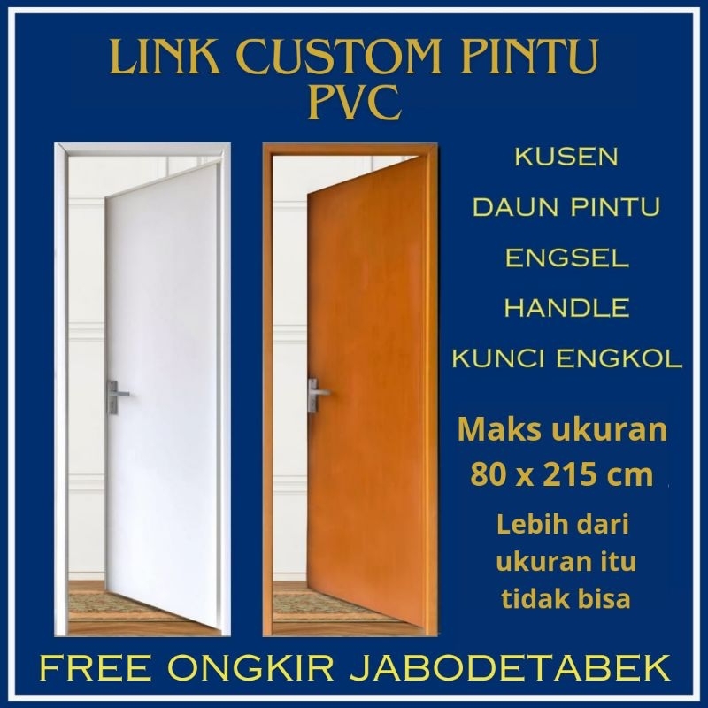 Jual [ Link Custom Pintu PVC ] Pintu Kamar / Pintu Kamar Mandi / Pintu Kos Kosan / Pintu Kantor ...