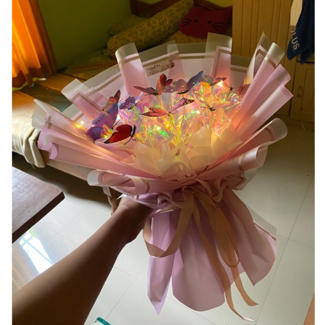 Jual BUKET BUTTERFLY BALI LED CANTIK KUPU KUPU VER1 | Shopee Indonesia