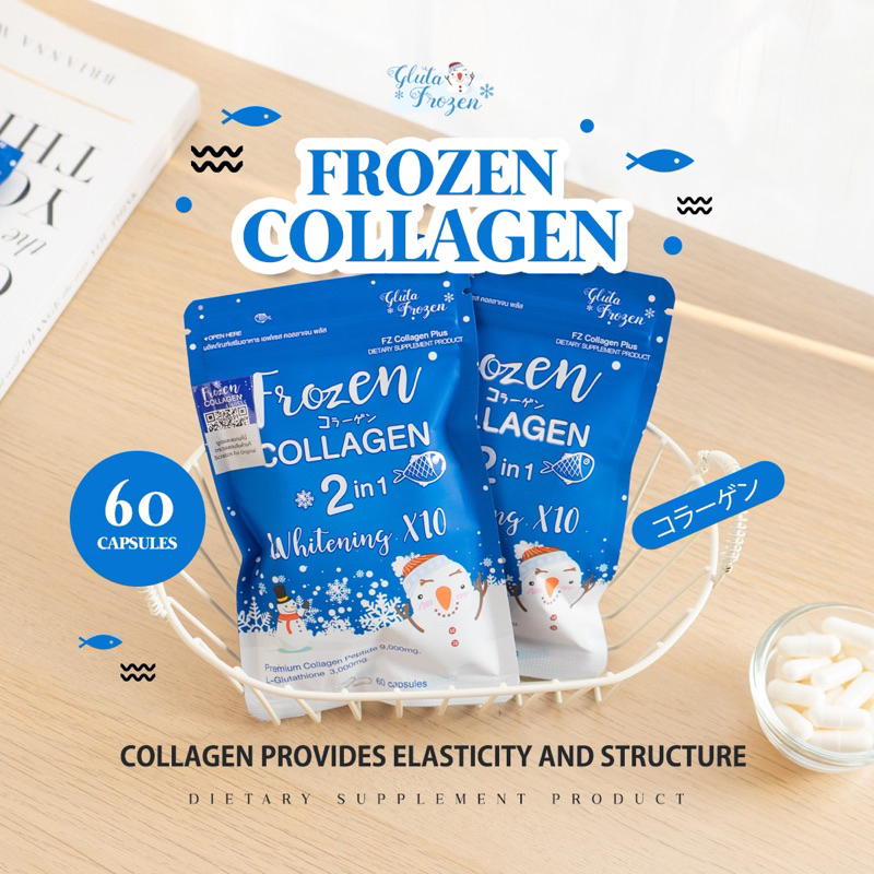 Jual FROZEN COLLAGEN “PLUS” 2025 NEW PACK WITH STICKER BARCODE ORIGINAL ...