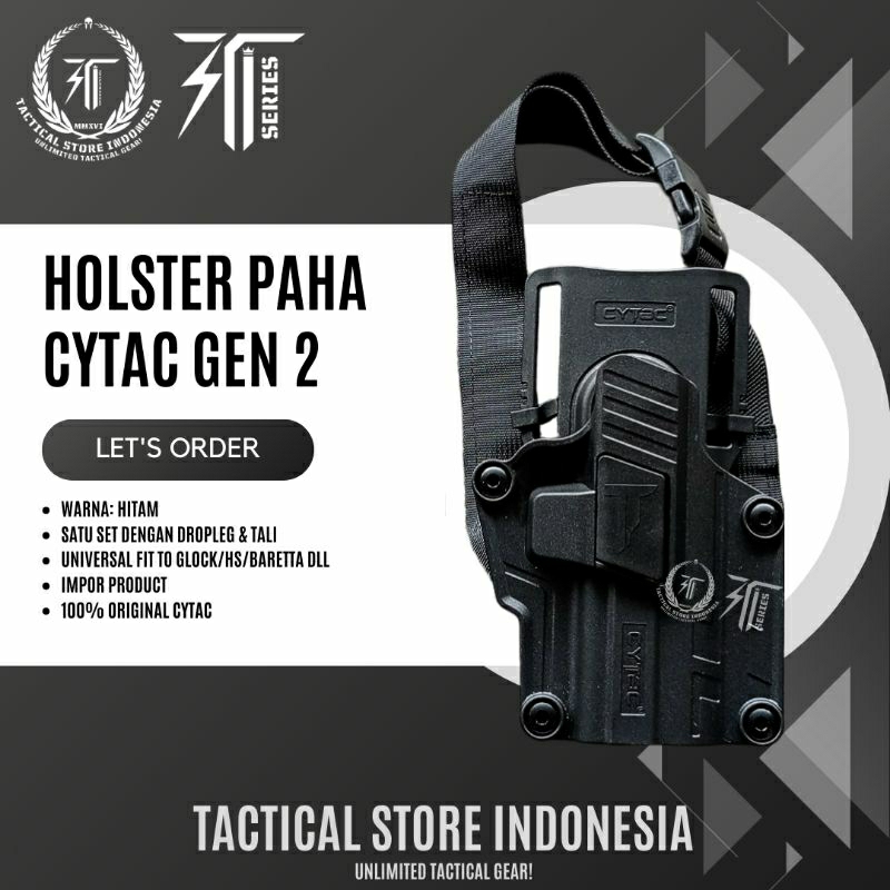 Jual 100% Original Cytac Mega Fit Holster GEN 2 - Holster Paha CYTAC ...