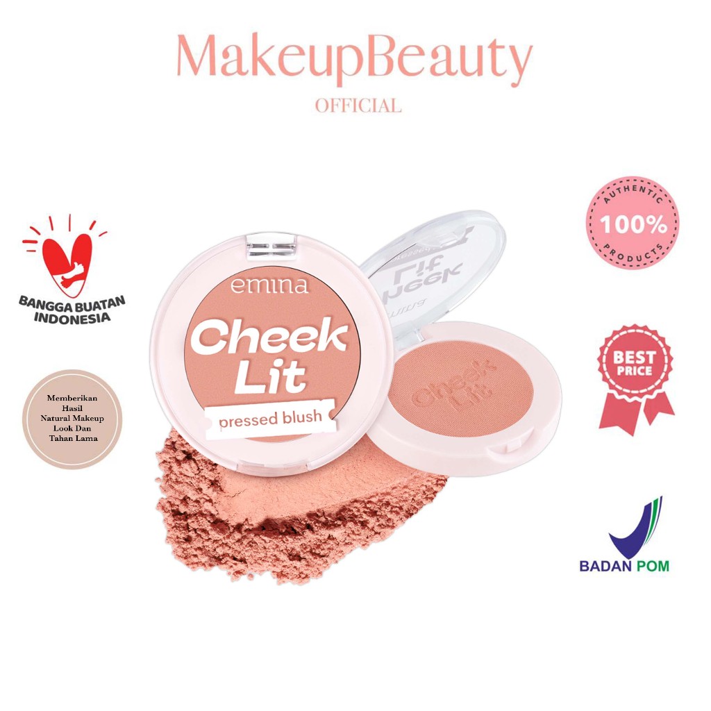 Jual EMINA Cheek Lit Pressed Blush 3.5g | Shopee Indonesia