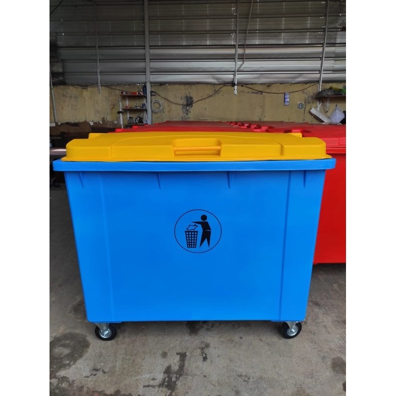 Jual TEMPAT SAMPAH BESAR/BAK SAMPAH BESAR 660 LITER KOMBINASI WARNA ...