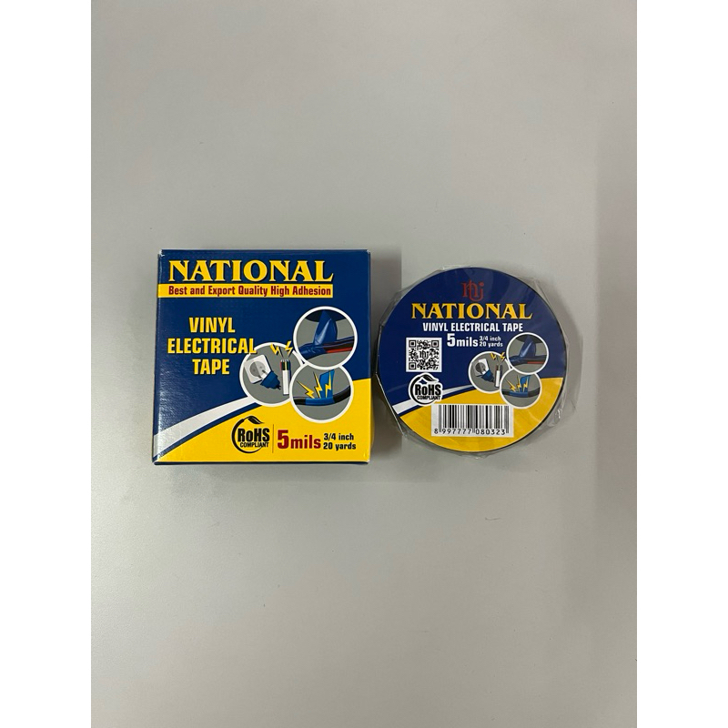 Jual Lakban Isolasi Listrik National PVC 3/4 inch x 20yard | Shopee ...