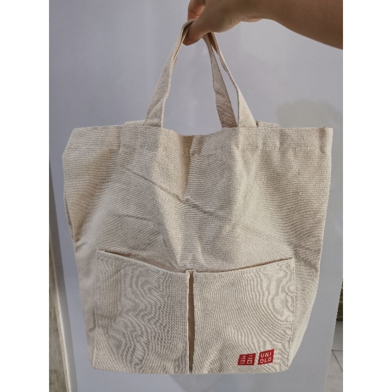 Jual tas uniqlo canvas anniversary (NEW) | Shopee Indonesia