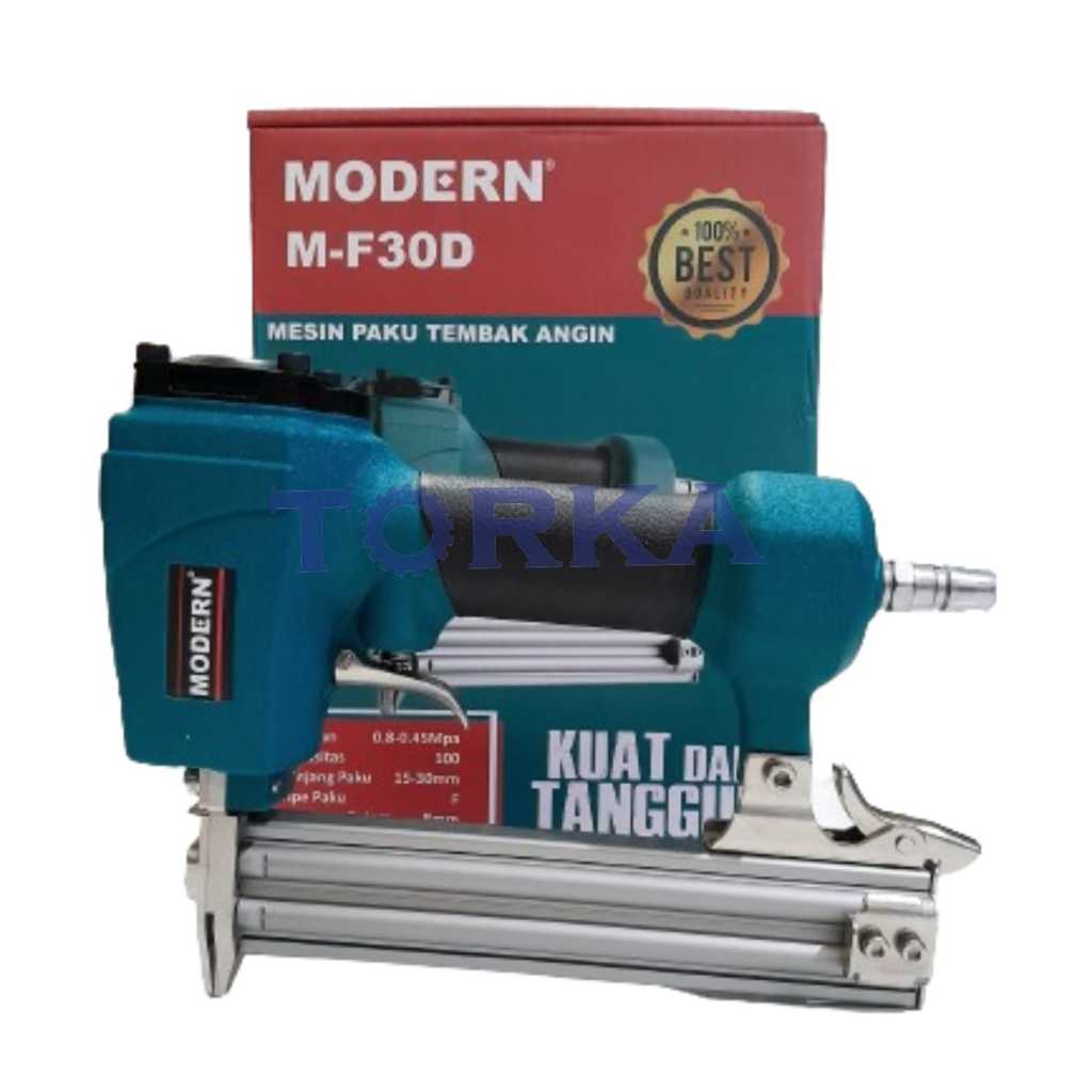 Jual Mesin Paku Tembak Angin Udara Kompresor MODERN MF30D Air Nailer ...