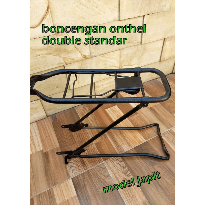 Jual bagasi sepeda onthel boncengan double standar sepeda kebo angsang ...