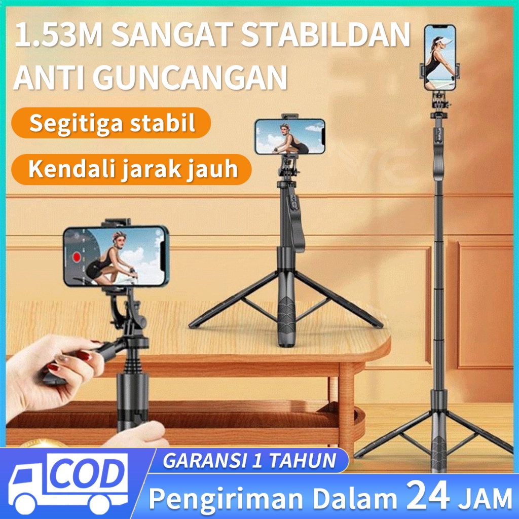 Jual EF L16 Tongsis Tripod Bluetooth Selfie Stick Remote Tripod HP ...