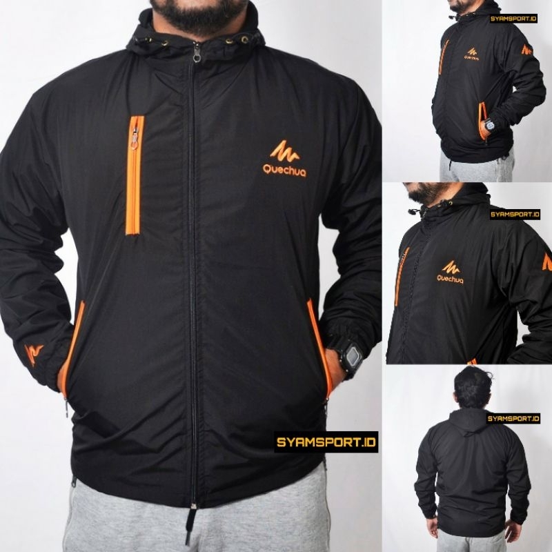 Jual Jaket Parasut Multifungsi Olahraga/Berkendara QC Saku 3 Tahan ...