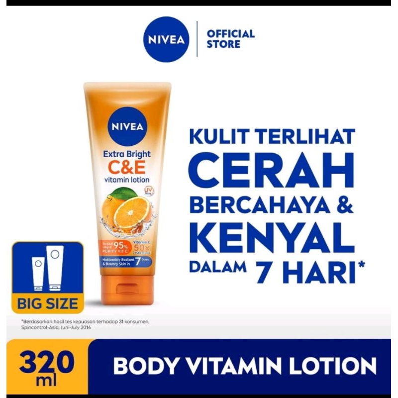 Jual Nivea Extra Bright C&E Vitamin Lotion Kemasan Besar 320ml | Shopee ...