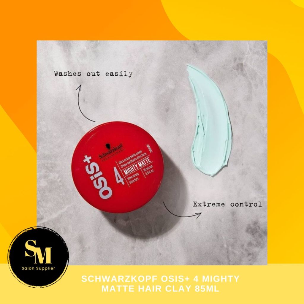 Jual Schwarzkopf Osis+ 4 Mighty Matte Hair Clay 85ml - Styling Rambut ...