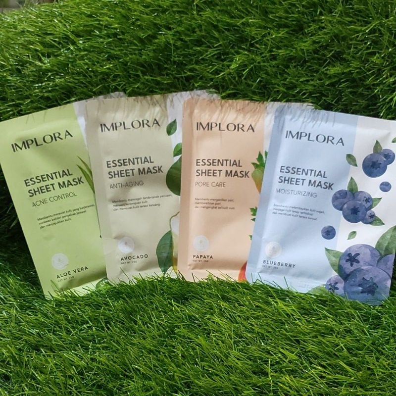Jual Implora Essential Sheet Mask | Shopee Indonesia