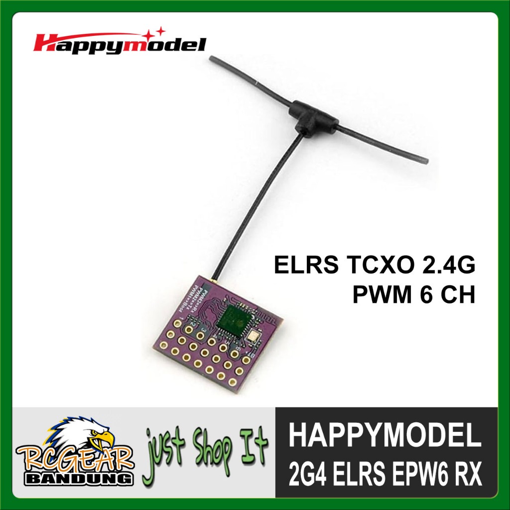 Jual Happymodel ExpressLRS ELRS EPW6 TCXO 2.4GHz 6CH PWM RC Receiver Rx ...