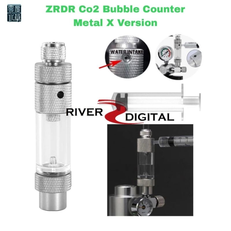 Jual ZRDR / WYIN Aquascape Co2 Bubble Counter X Version Injection ...