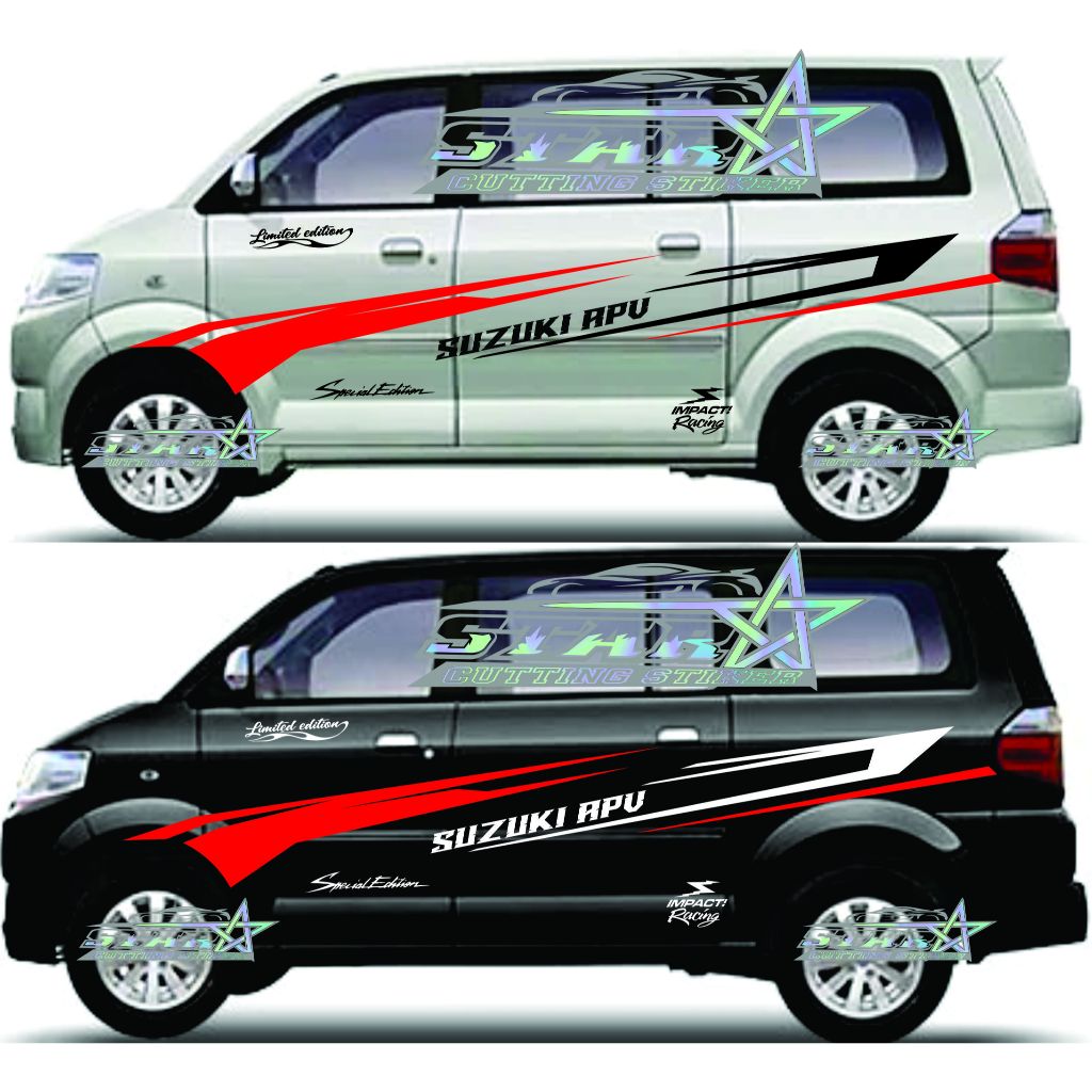 Jual stiker mobil apv cutting stiker mobil suzuki apv terbaru stripping ...