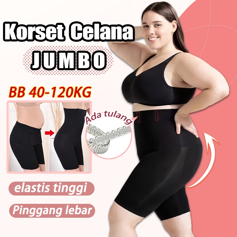 Jual Korset Wanita Jumbo 40-112KG Pinggul Paha Korset Celana Pelangsing ...