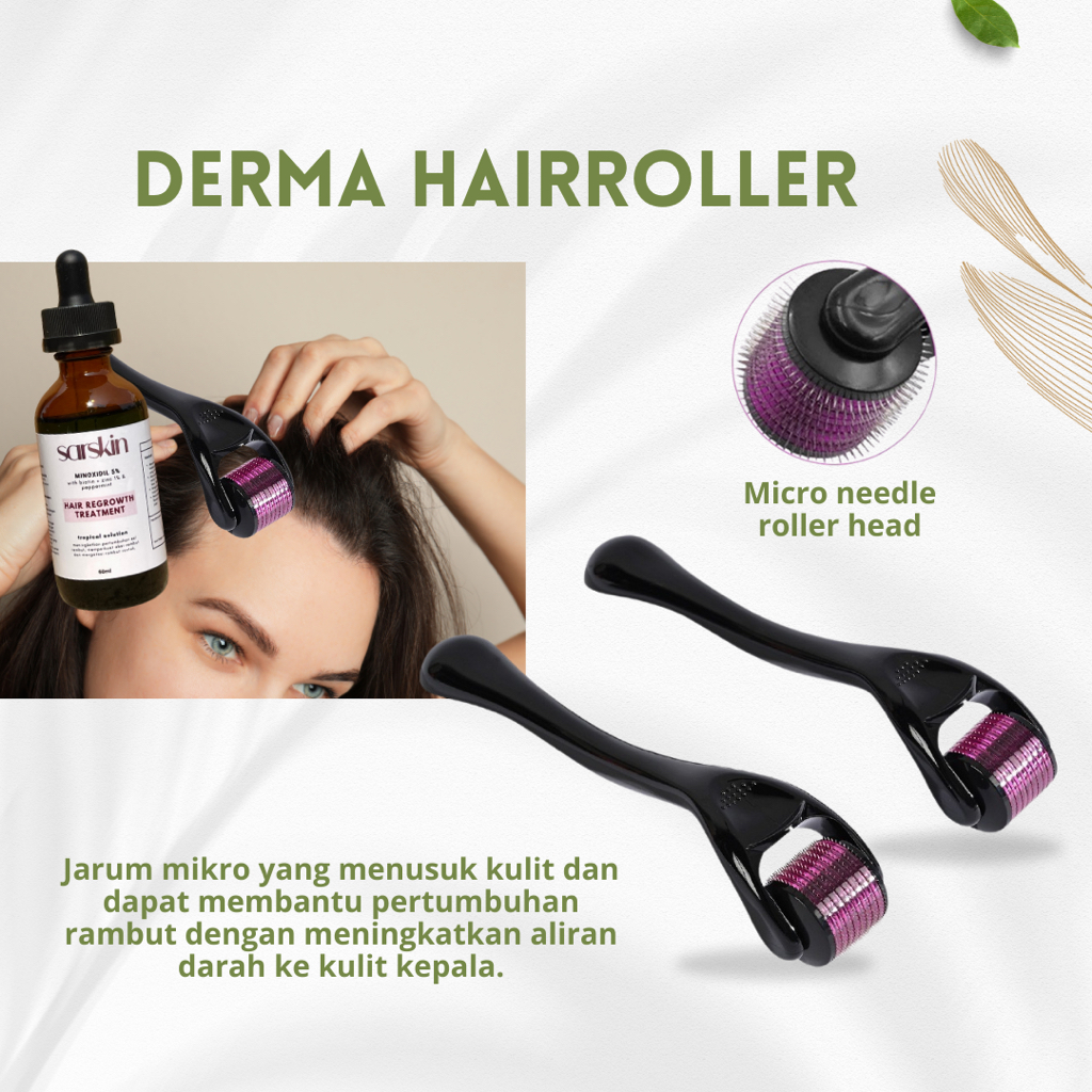 Jual Derma Roller 540 MicroNeedles 1.0mm - Terapi Pertumbuhan Rambut ...