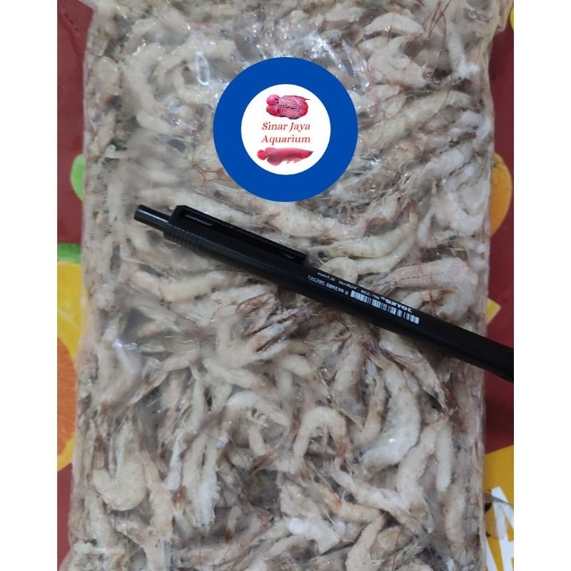 Jual Udang Api Kecil 500 gram / Udang Api Beku Pakan Arowana Arwana ...