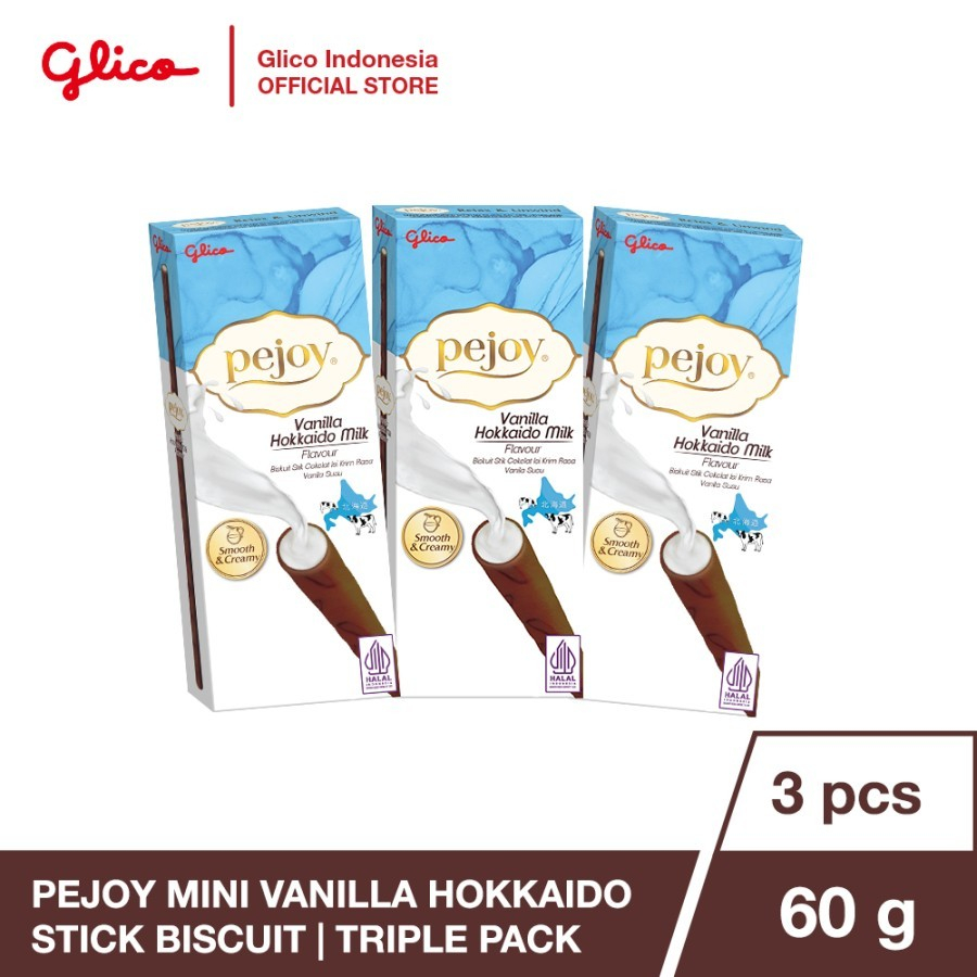 Jual Glico Pejoy Mini Vanilla hokaido belgian cokelat milk Biscuit ...