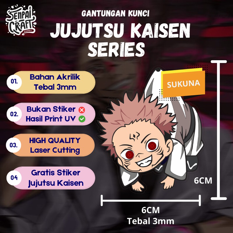 Jual Senpai Craft - Gantungan Kunci Jujutsu Kaisen Series Ryomen Sukuna ...