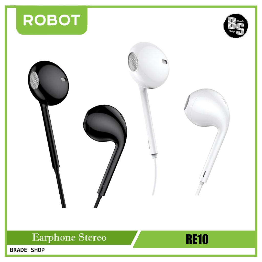 Jual Handsfree Robot RE40 - RE10 Wired Headset Semi In-Ear Clear ...