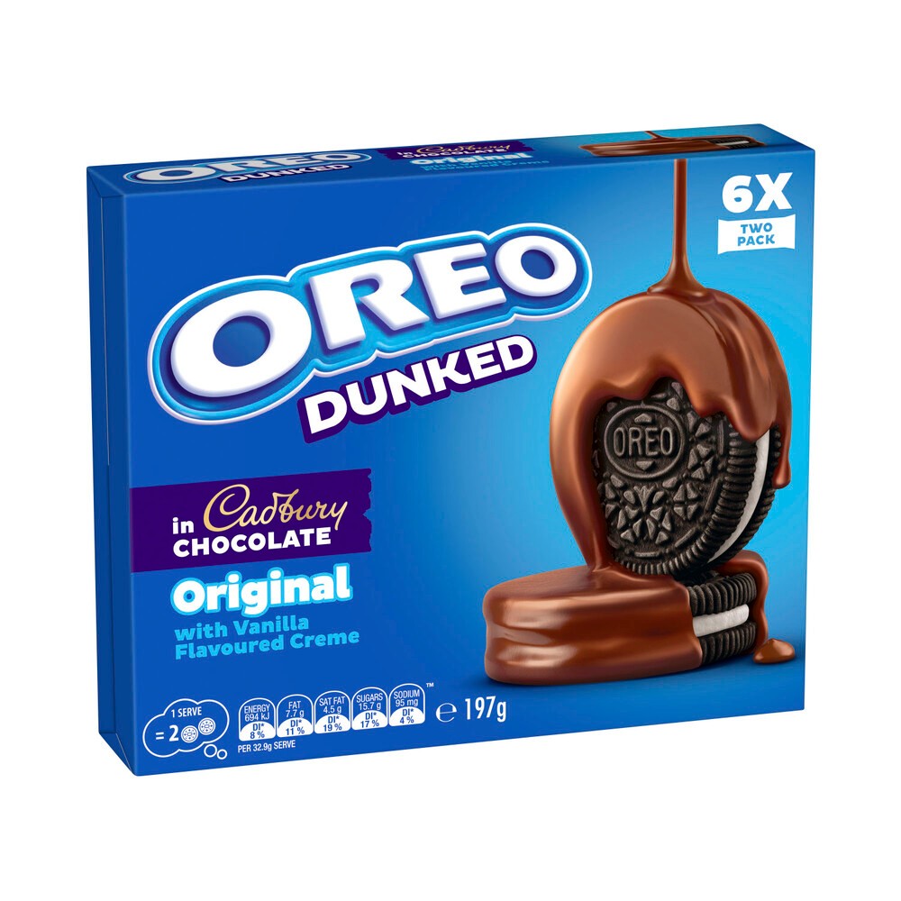 Jual Oreo Original Dunked Cadbury Cookies | 197g | Shopee Indonesia
